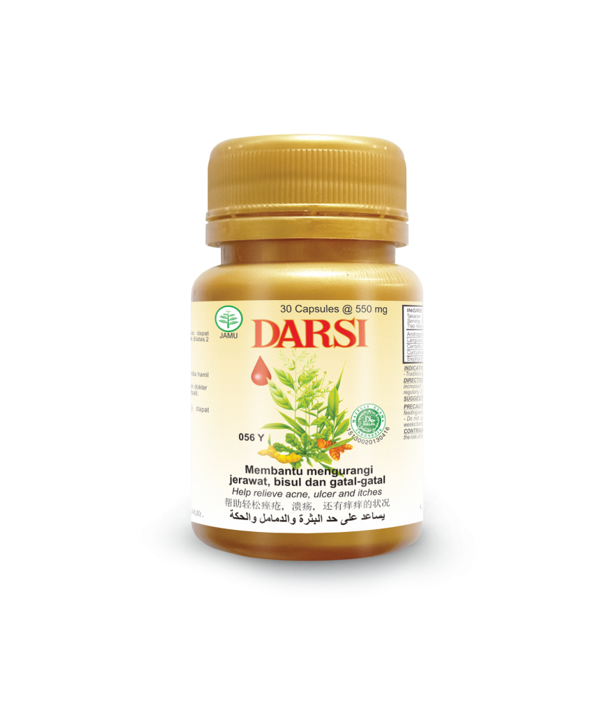DARSI 30 Kapsul || POM TR 092303561 — PT Industri Jamu Borobudur